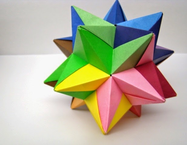 make origami star ball ~ simple origami instructions