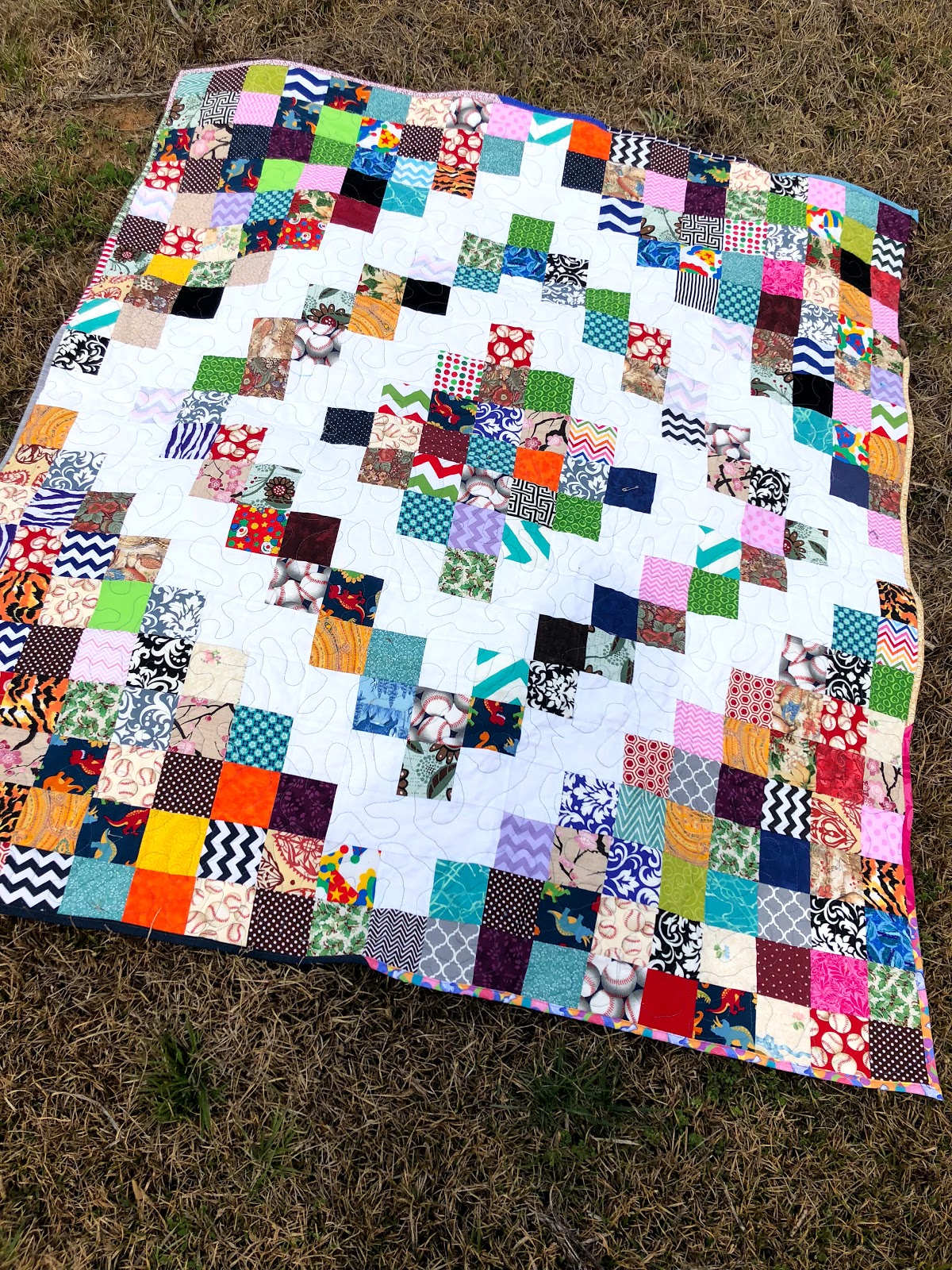 Fostering Others: 100% Scrap Quilt