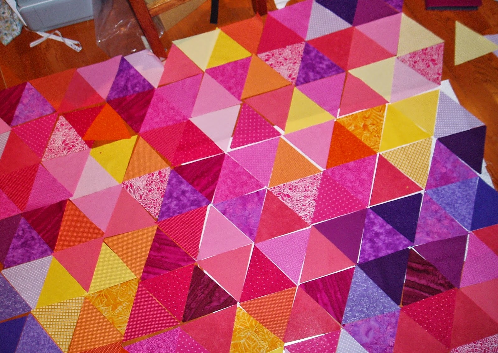 Sunshine in the Attic: Triangle Quilt Strip Parade! for the Triangle ...