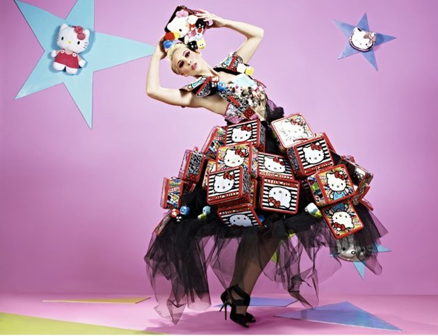 Francis Libiran Gives Hello Kitty a Fierce Look ~ Designer Clothes