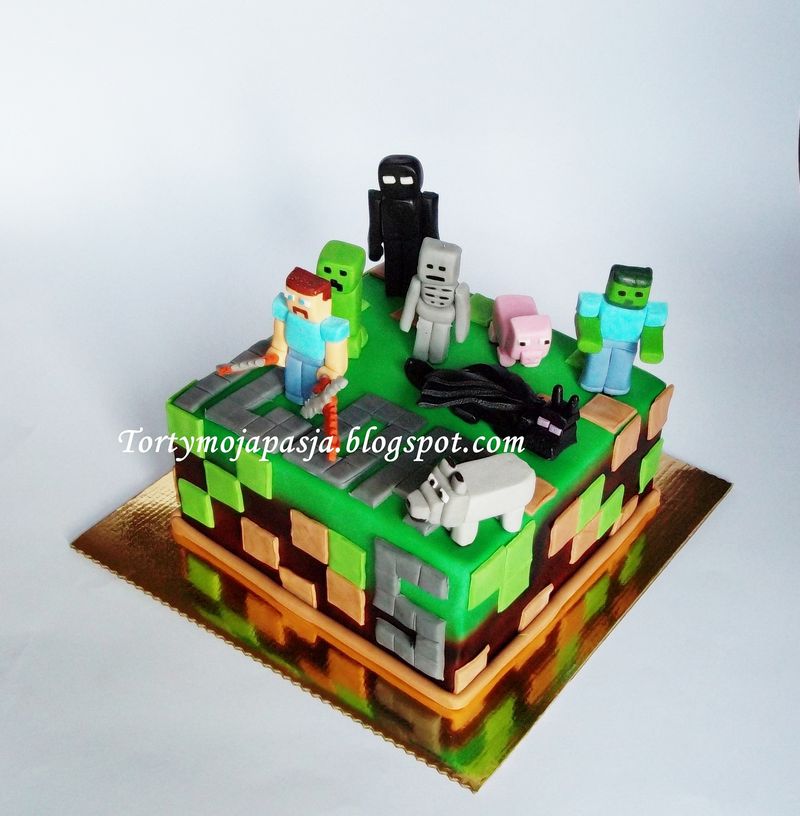 Torty moja pasja / Cakes my passion: Tort Minecraft
