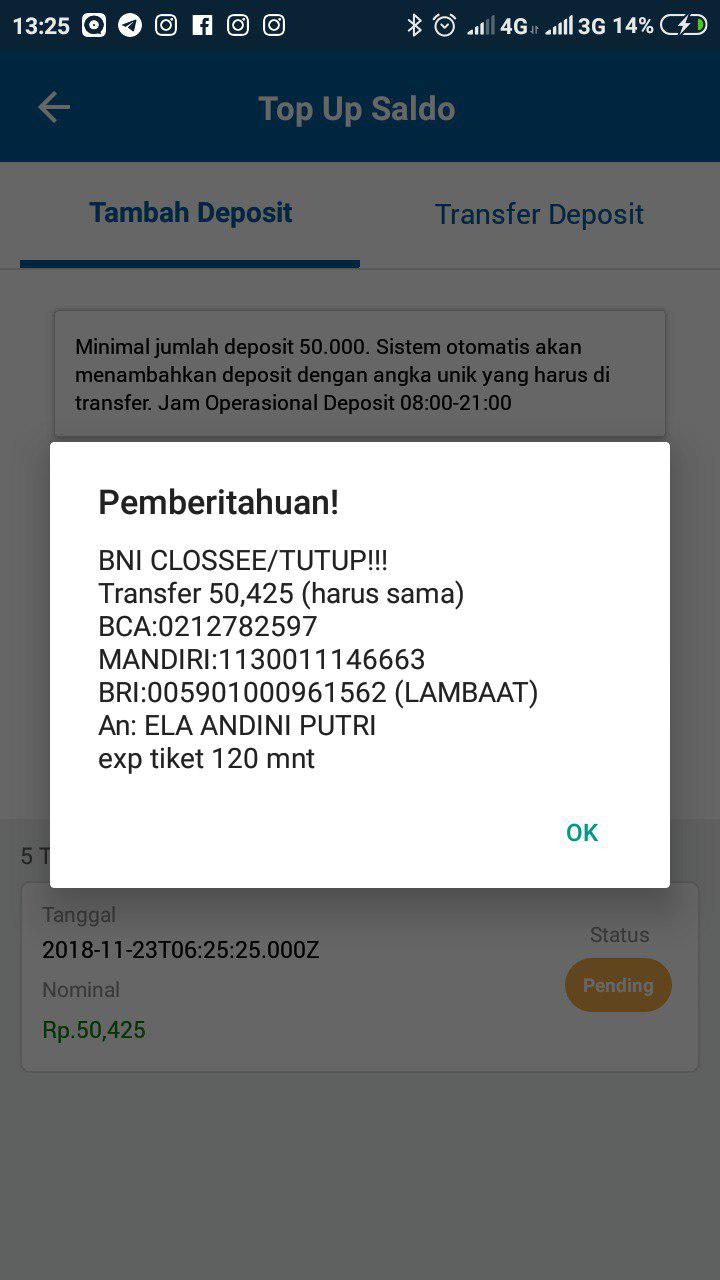 Isi Saldo Aplikasi - EL Reload | Agen Pulsa Murah dan Terpercaya