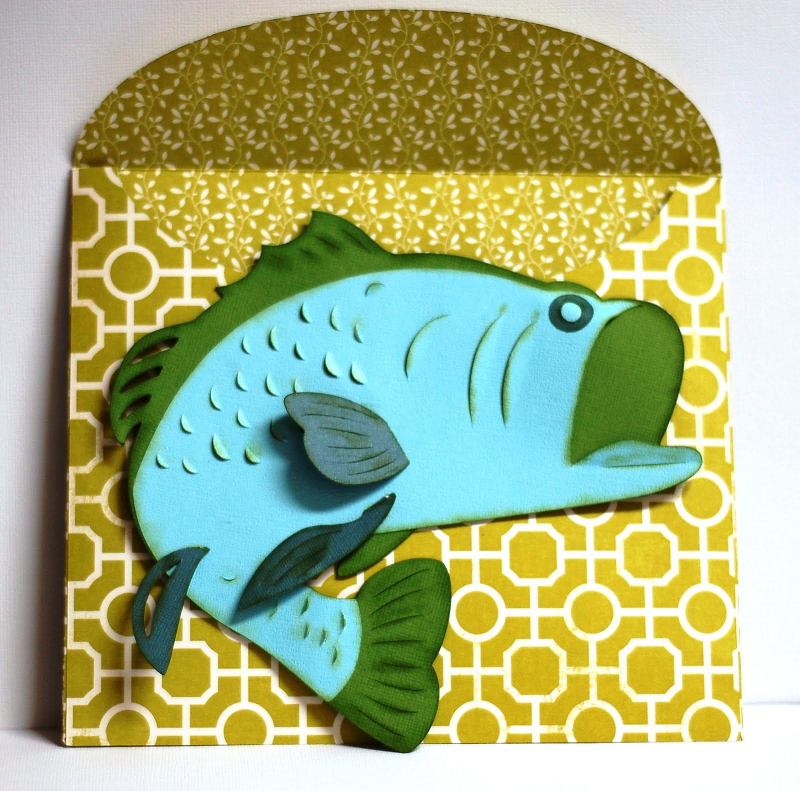 Paper Creations by Kristin: Fish Gift Card Holder