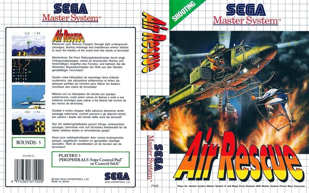 Xogo - Retro: Análisis Air Rescue (SEGA Master System) - RetroNewGames ...
