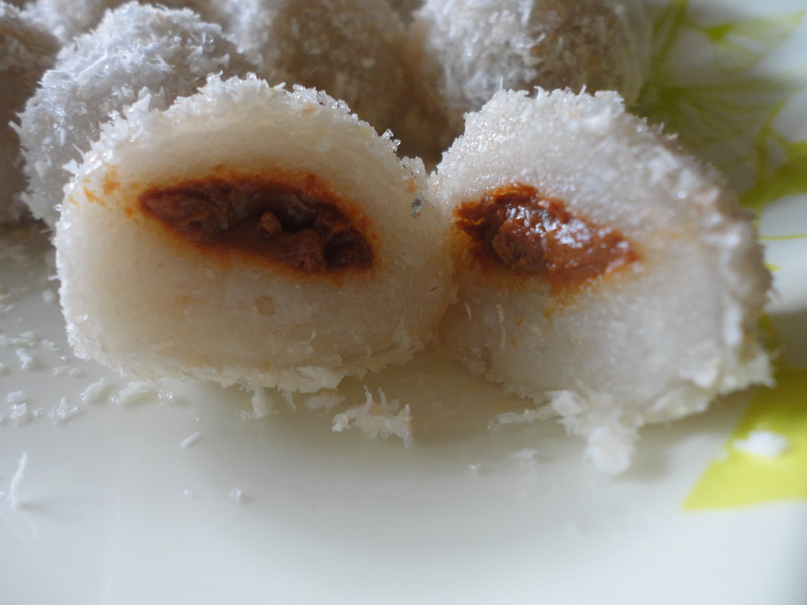 palitaw with chocolate