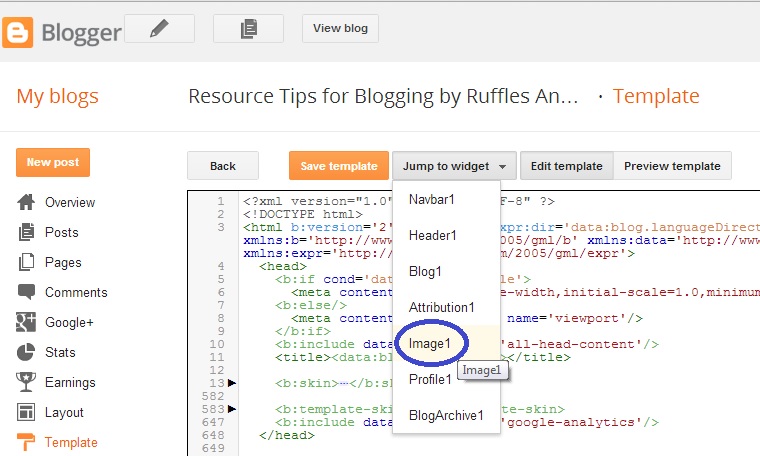 Mommy Blogging In The Rain: How To Have A Blogger Image Widget Open in ...