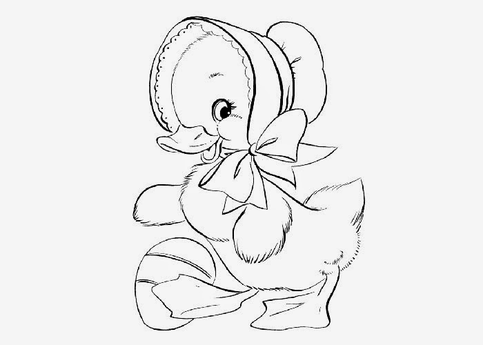 Baby duck coloring page | Free Coloring Pages and Coloring Books for Kids