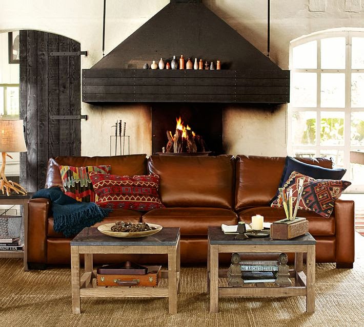 ESTILO RUSTICO: Livings Rusticos de Pottery Barn / Pottery Barn's ...