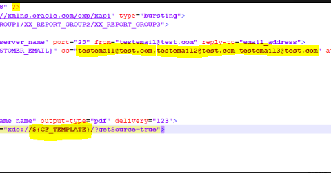 Oracle Application's Blog: XML bursting multiple email address