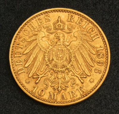 Germany 10 Mark Gold Coin, Kingdom of Saxony, 1896.|World Banknotes ...