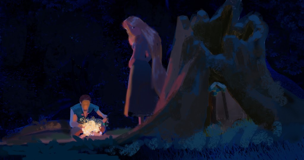 Living Lines Library: Tangled (2010) - Visual Development: Color Keys