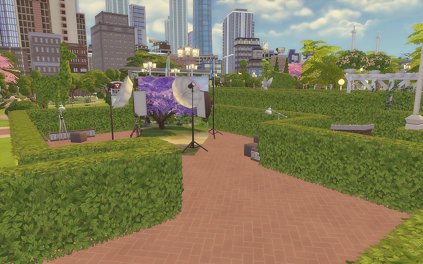 Downtown Park - The Sims 4 - Via Sims