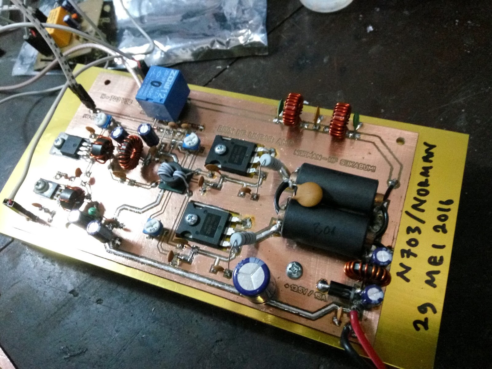 NORMAN RADIO AMATEUR WORKSHOP: N703 BITX 40m band HF Linear Amplifier