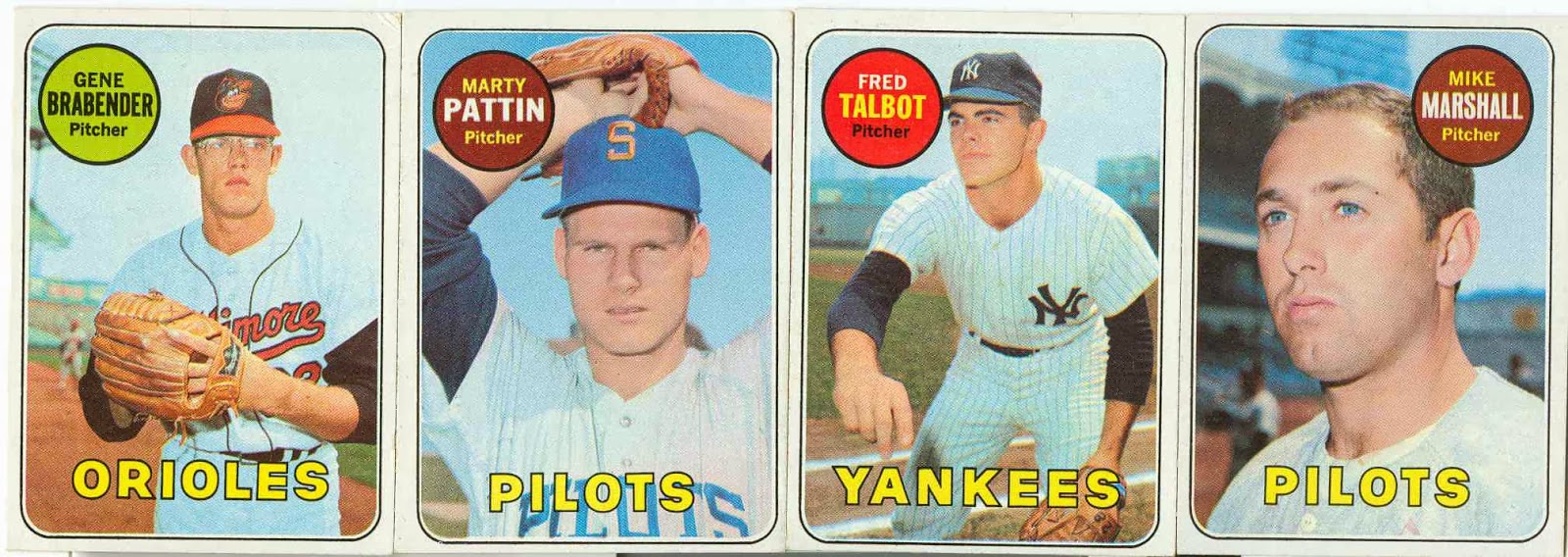 1969 Topps Baseball: The 1969 Pilots
