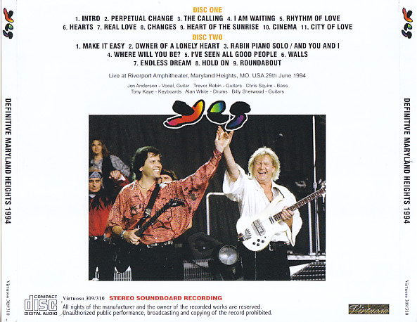 T.U.B.E.: Yes - 1994-06-29 - Maryland Heights, MO (SBD/FLAC)