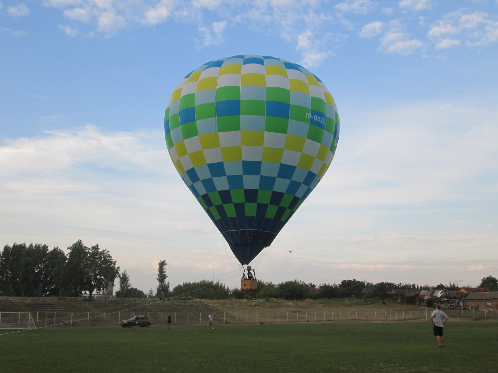 Zbor ancorat cu balonul cu aer cald la Calafat - Ciobanu Gigel