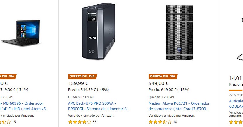 ¡Ofertas 22/10 Amazon! Cinco "Ofertas del Día", tres "Ofertas Flash" y ...