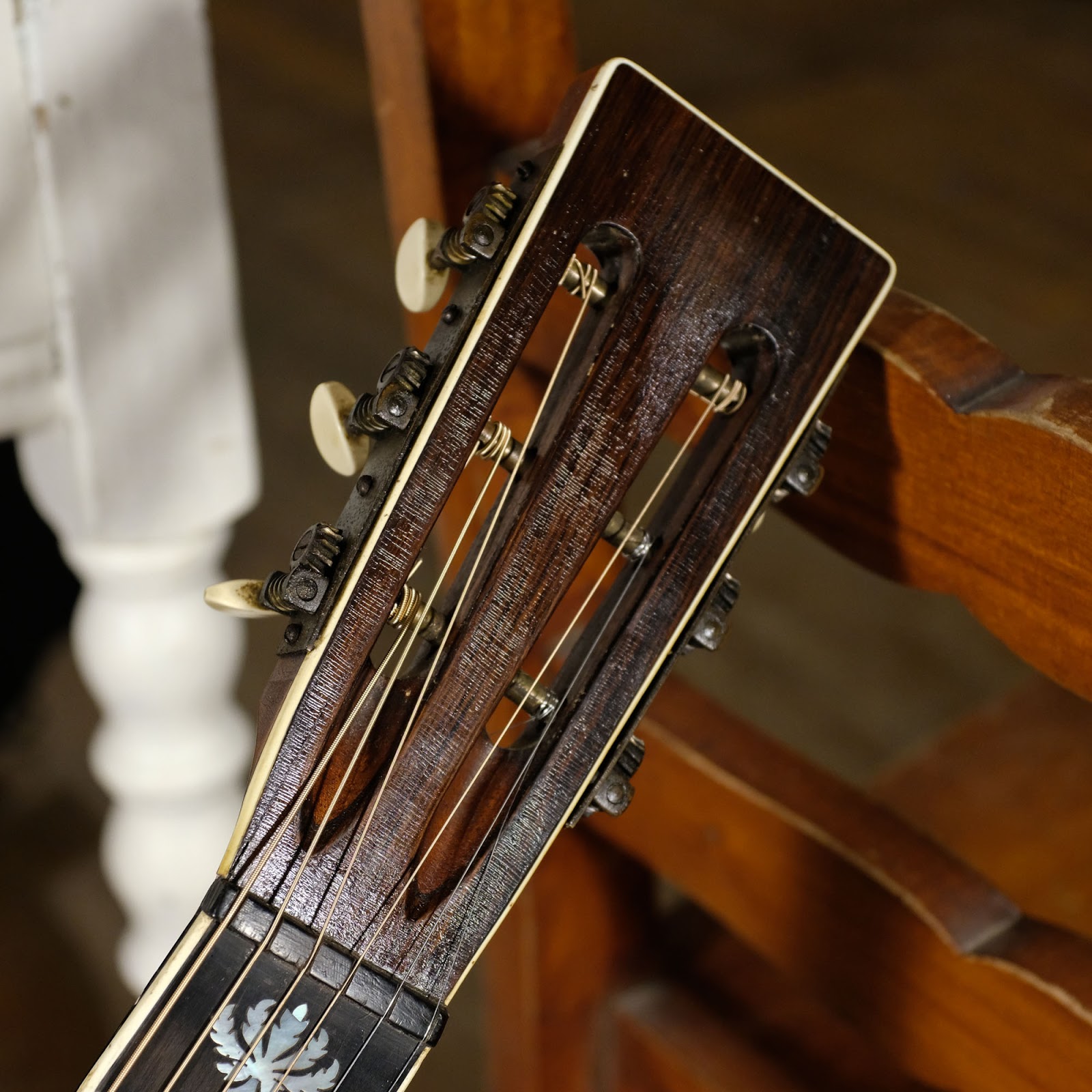 1910s Harmony-made Fancy Tailpiece Parlor Guitar