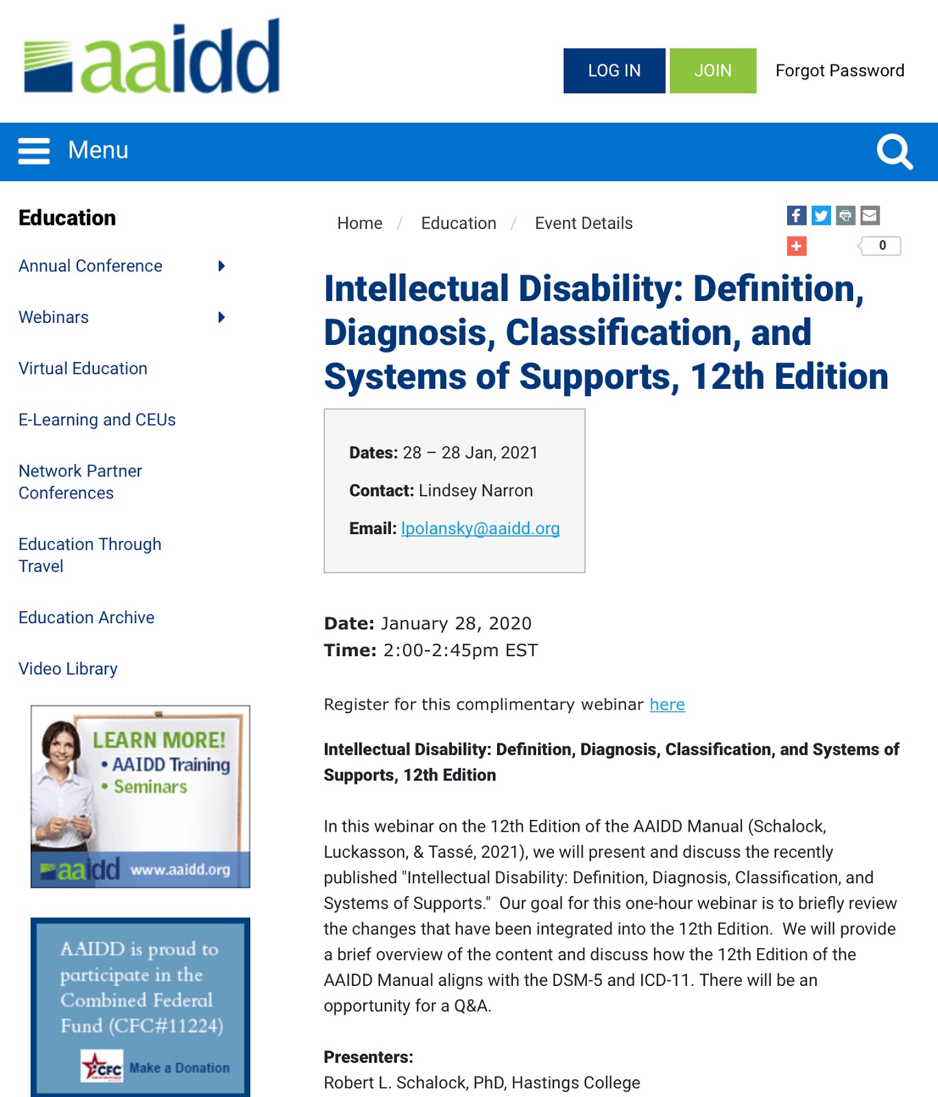IQ's Corner: Webinar on new AAIDD classification manual