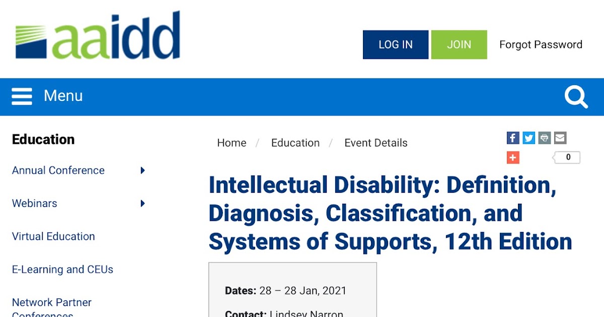 IQ's Corner: Webinar on new AAIDD classification manual