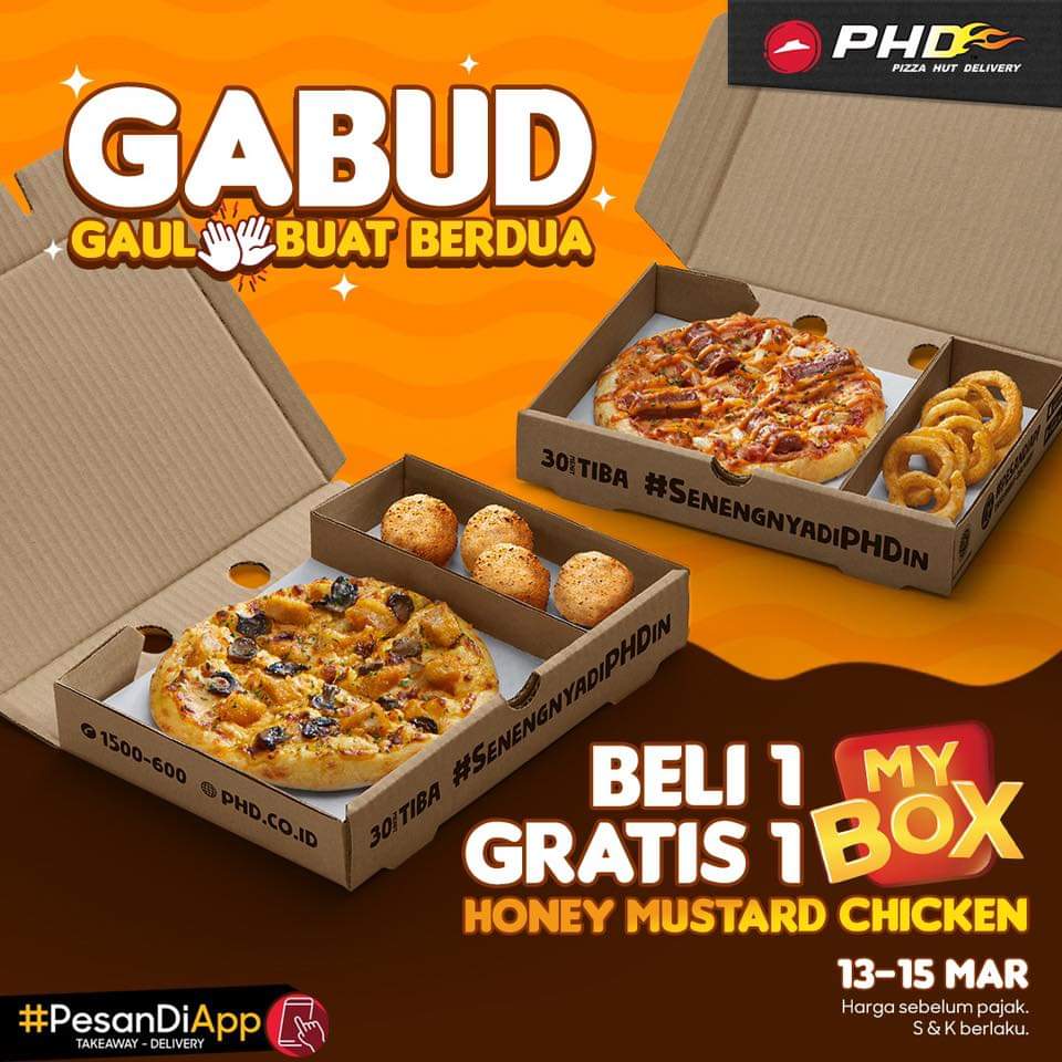 Promo Pizza Hut Delivery (PHD) Terbaru. Buy one get one ada lagi! Pas ...