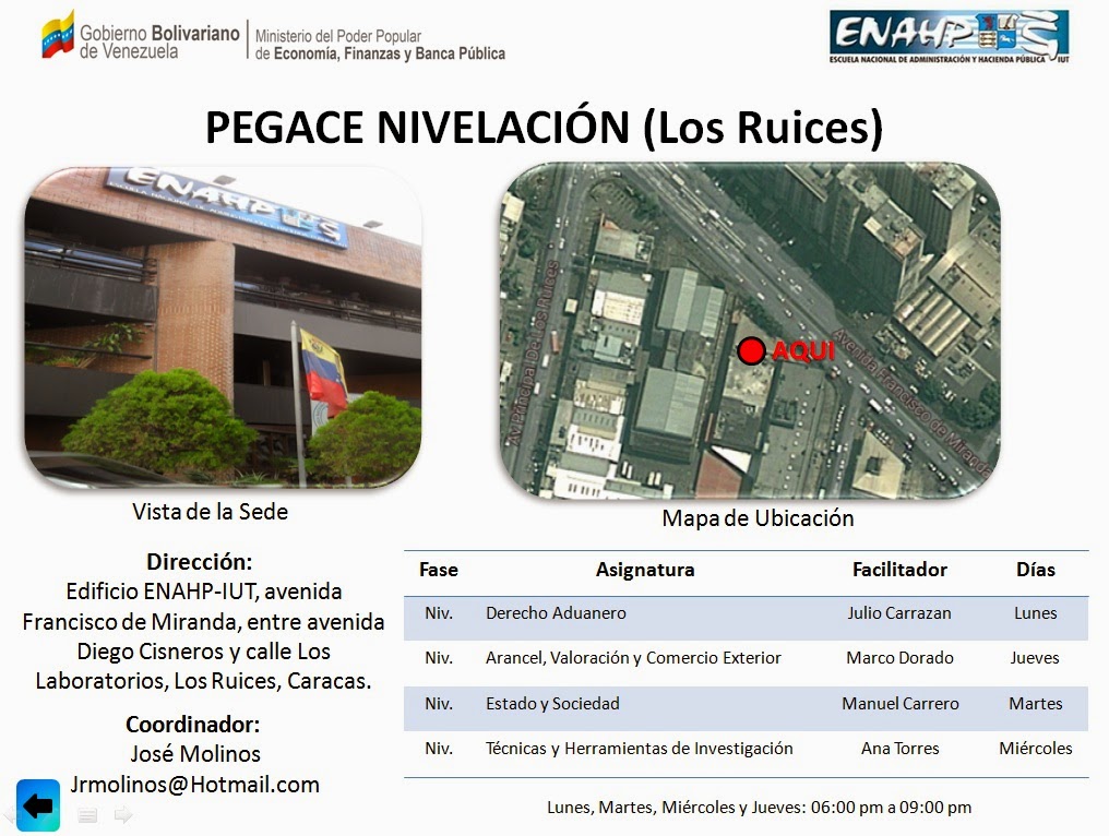 Dirección de Postgrado y Adiestramiento Escuela Nacional de ...