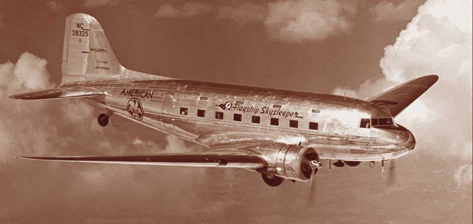 1930's ariliner "Sky Sleeper" | American airlines, Vintage aircraft ...