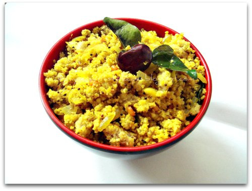 Priya's Versatile Recipes: Greengram Idli Upma