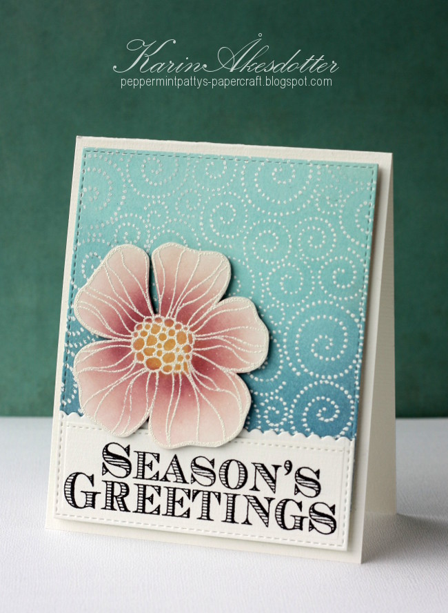 Peppermint Patty's Papercraft: Season's Greetings - Christmas Rose