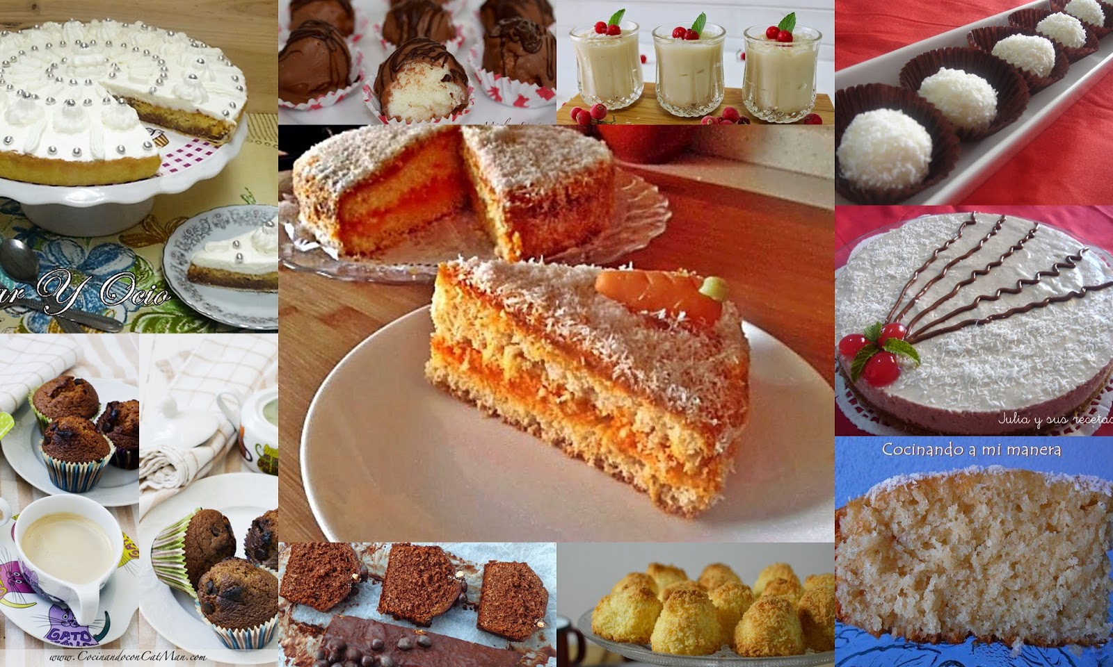 JULIA Y SUS RECETAS: Postres con coco