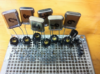 JO1ACW: 9Mhz 6 pole xtal filter making