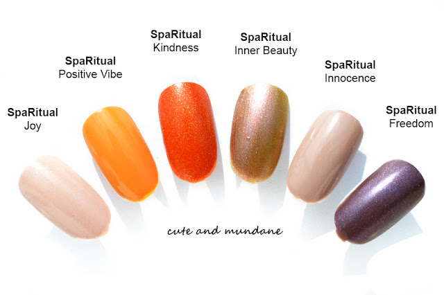 Cute and Mundane: SpaRitual Reflect nail lacquer collection review ...