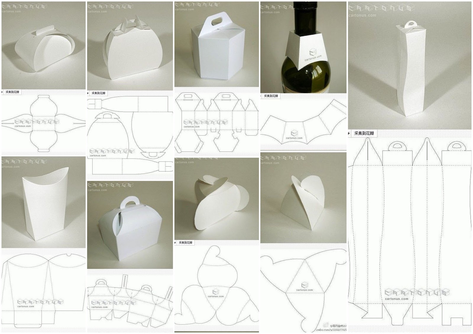 Templates for Quite Original Wedding Souvenir Boxes. | Oh My Fiesta ...