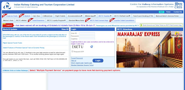 irctc.co.in | IRCTC Login | Signup Process - IRCTC Login Next ...