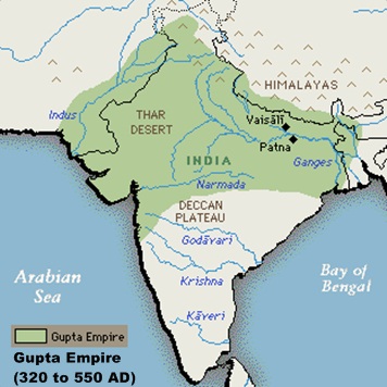 Gupta Empire Map