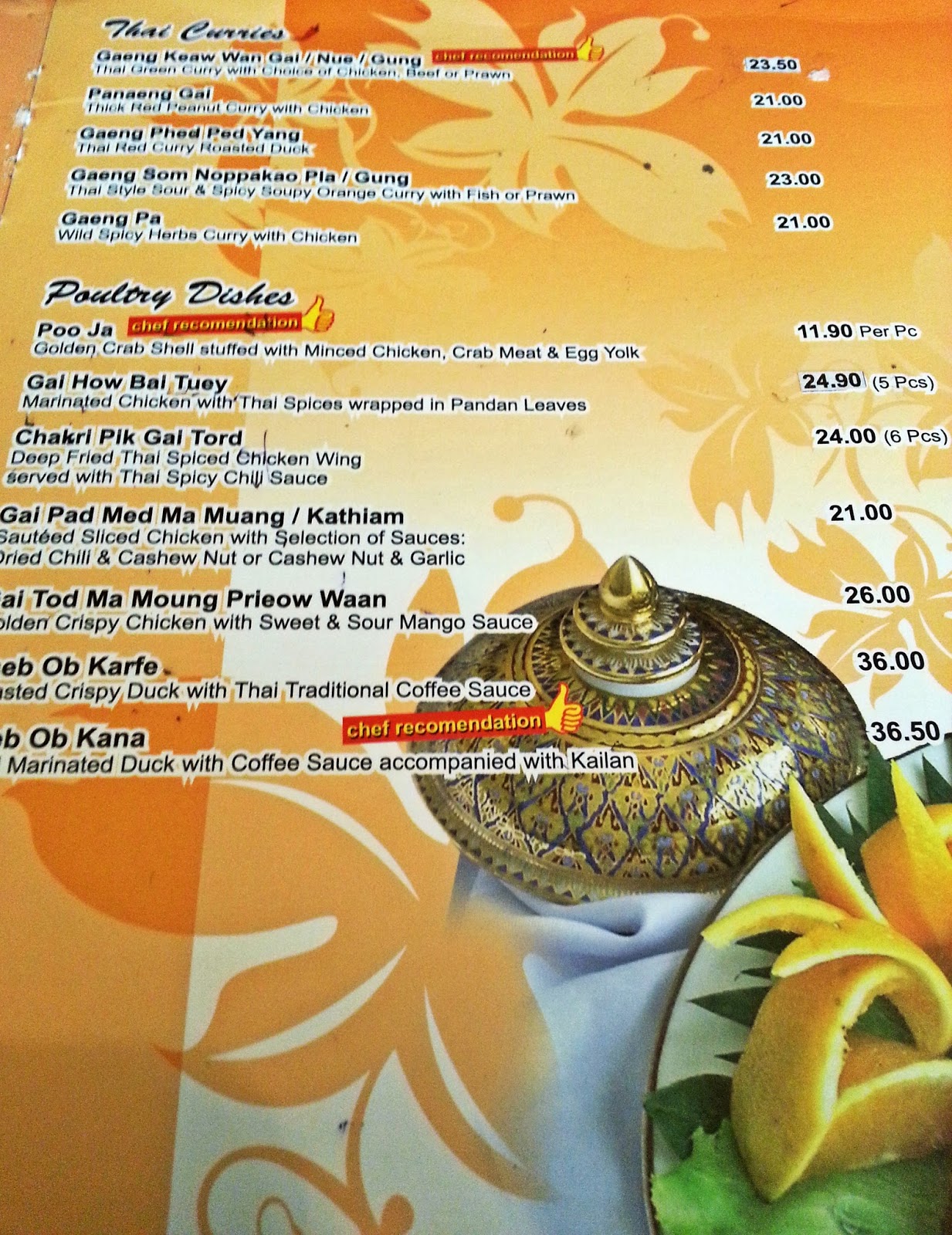 Venoth's Culinary Adventures: Chakri Palace @ Kuala Lumpur City Centre ...