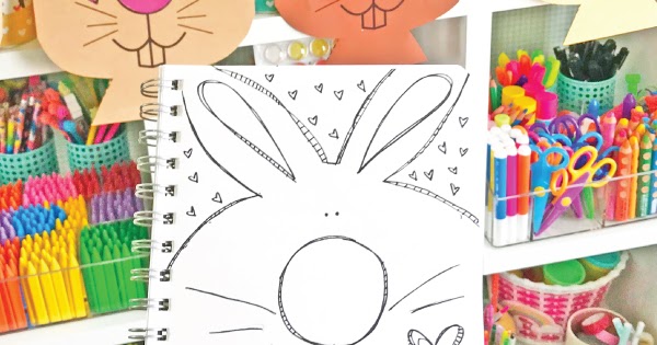 Easter Bunny Color & Cut | From the Pond