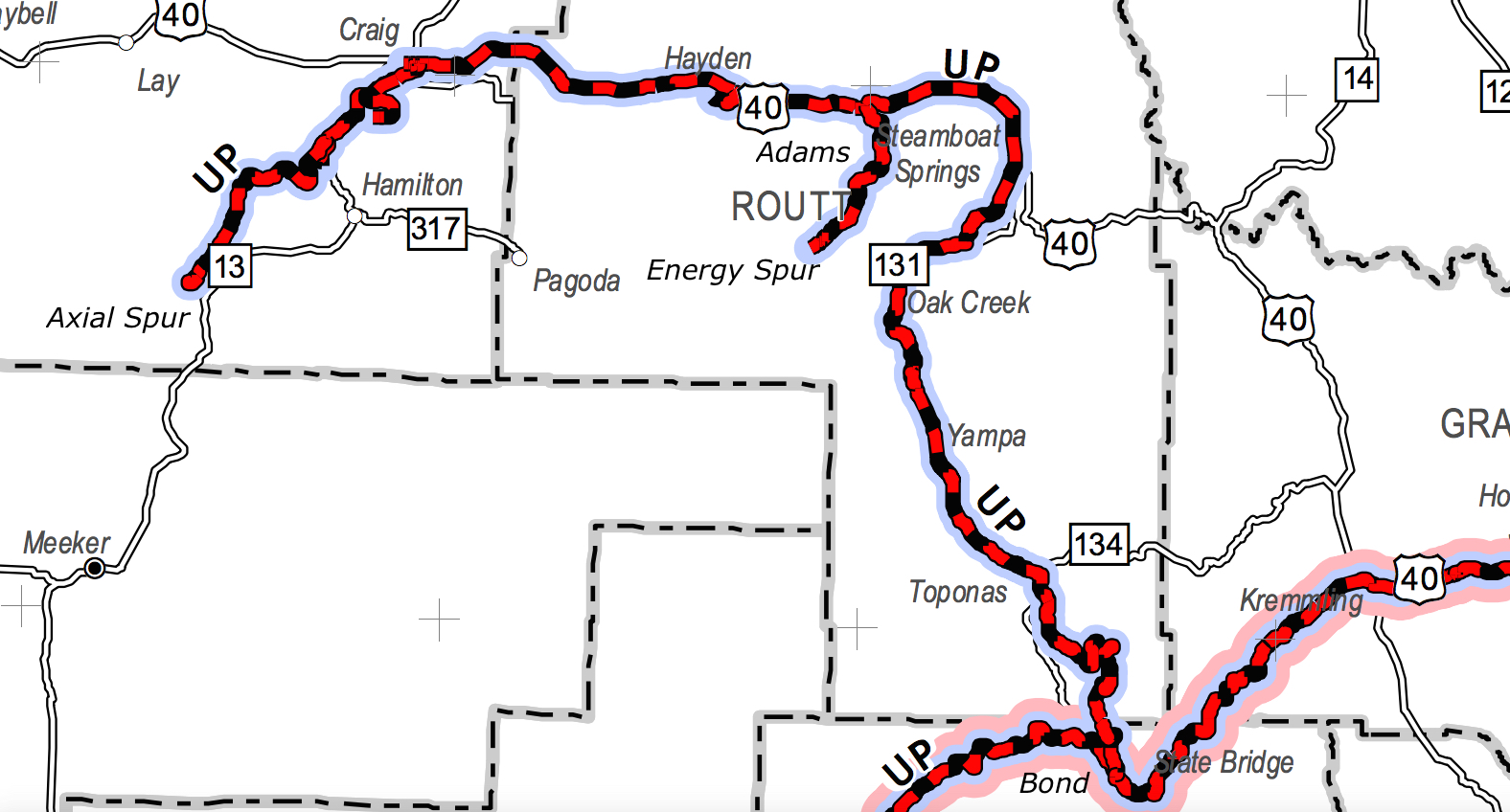 WaltersRail : UNION PACIFIC: The Craig Branch in its Prime