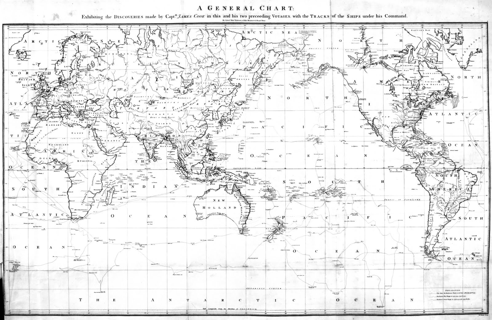 Exo Cruiser: Correcting James Cook's Map of the World 1784