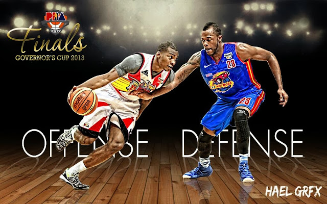Mico Halili: PBA Retro Fan Art - Marqus Blakely vs Elijah Millsap. GRAPHIC: