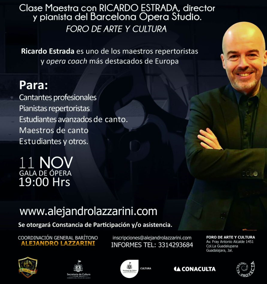 Ricardo Estrada imparte un curso en las 'Guadalajara Singers Master ...