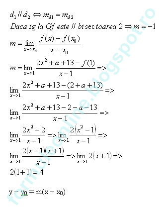 Functii derivabile exercitiu rezolvat 1 - formuleonline
