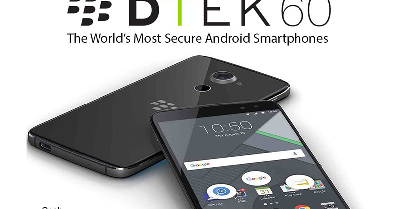 BlackBerry DTEK60 Now Available AT MemoXpress For PHP 28900