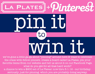 La Plates Blog: Pin It to Win It with La Plates