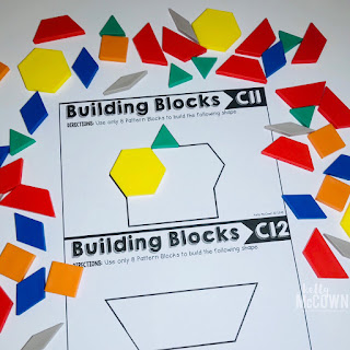 Kelly McCown: Pattern Blocks Elementary Task Cards (Set 2)