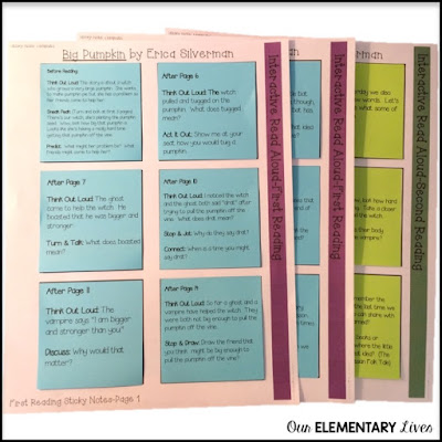 Using Sticky Notes for Interactive Read Alouds - The Primary Punchbowl