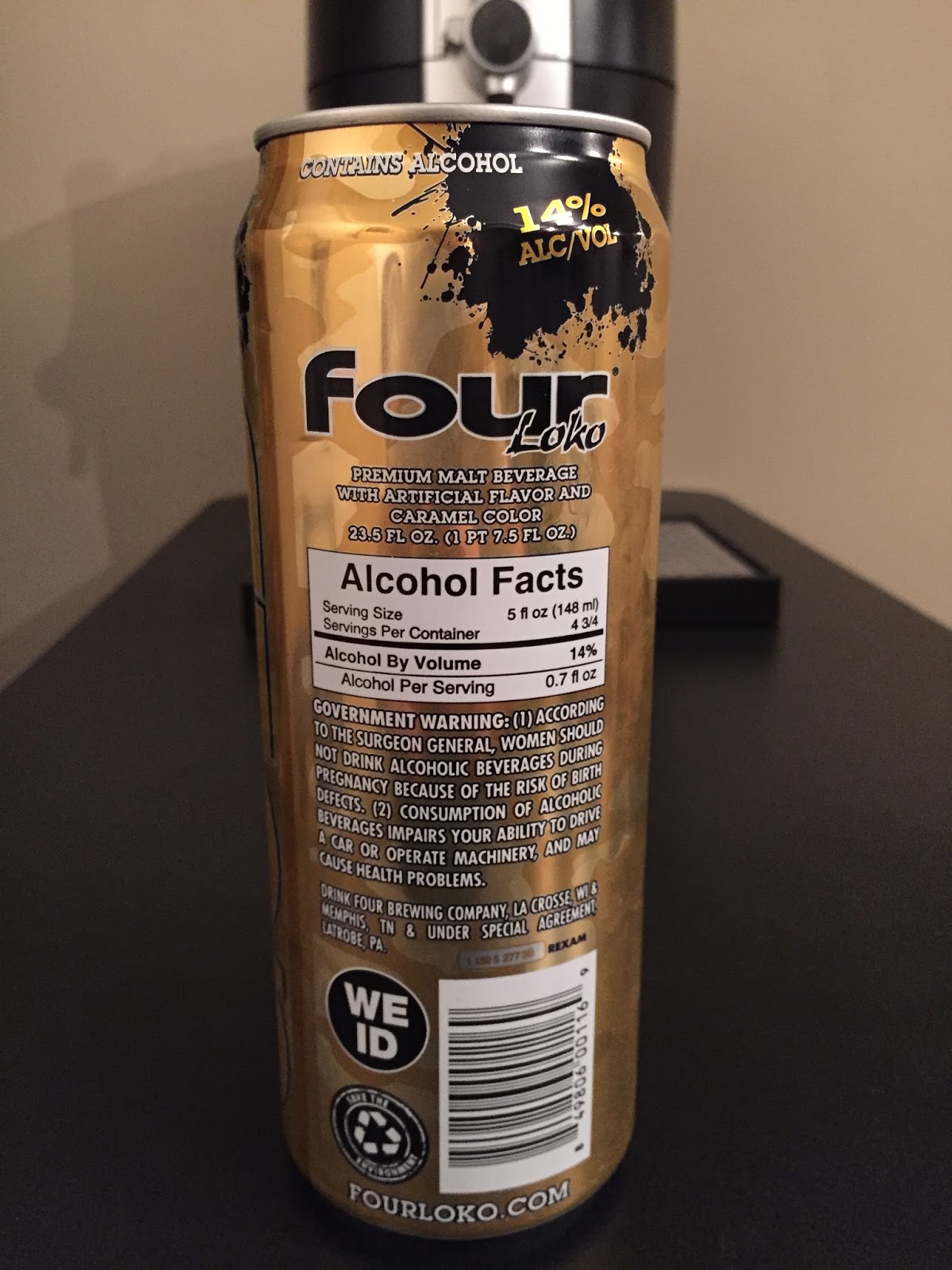 Malt Beverage Of The Week - Four Loko GOLD