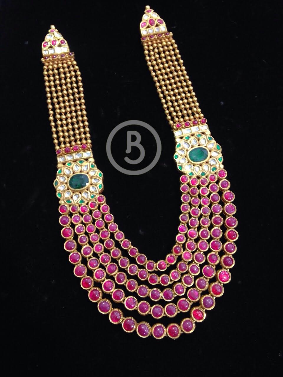 Five Strings Ruby Layers Set - Jewellery Designs