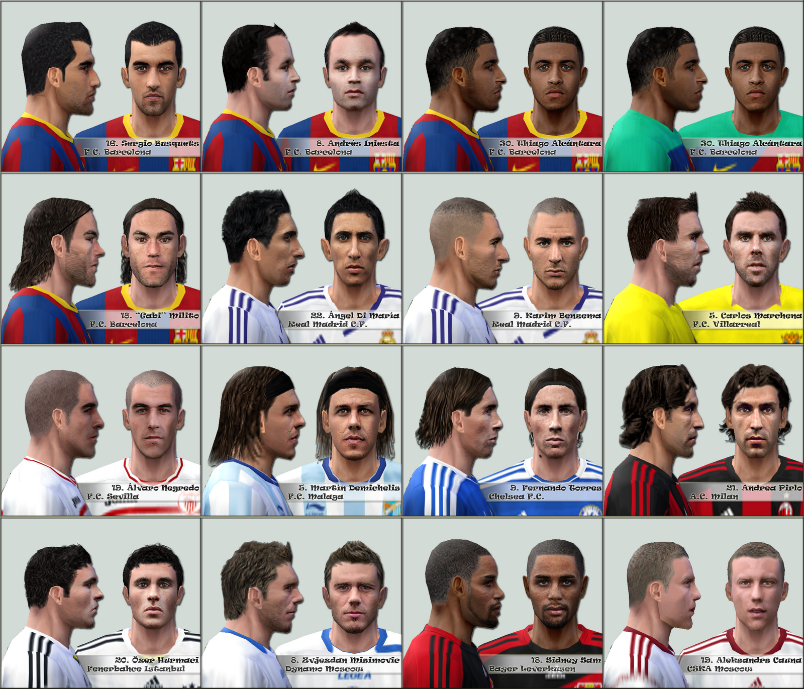 Editores de PES6: FacePack by Fastre - PES 6