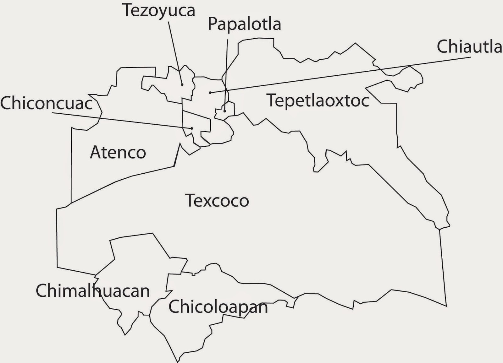 Enseñanza Jurisdicción Texcoco: Inicio